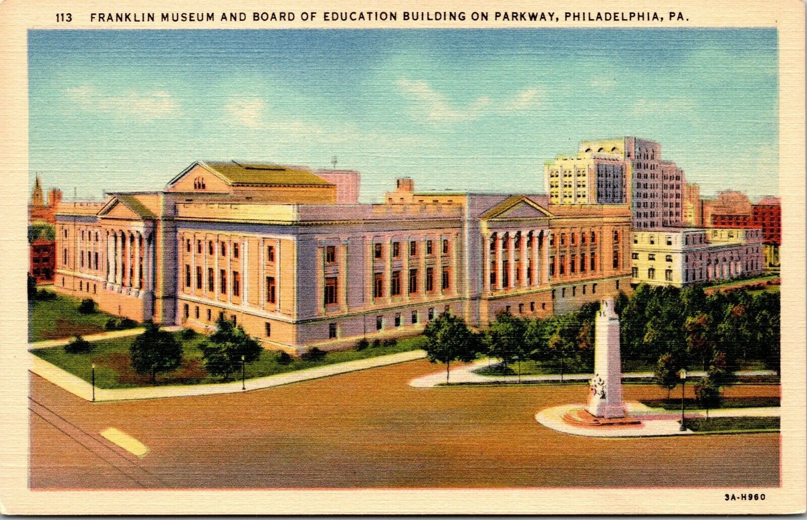 Vtg Philadelphia PA Franklin Museum Board of Education Building 1930s ...