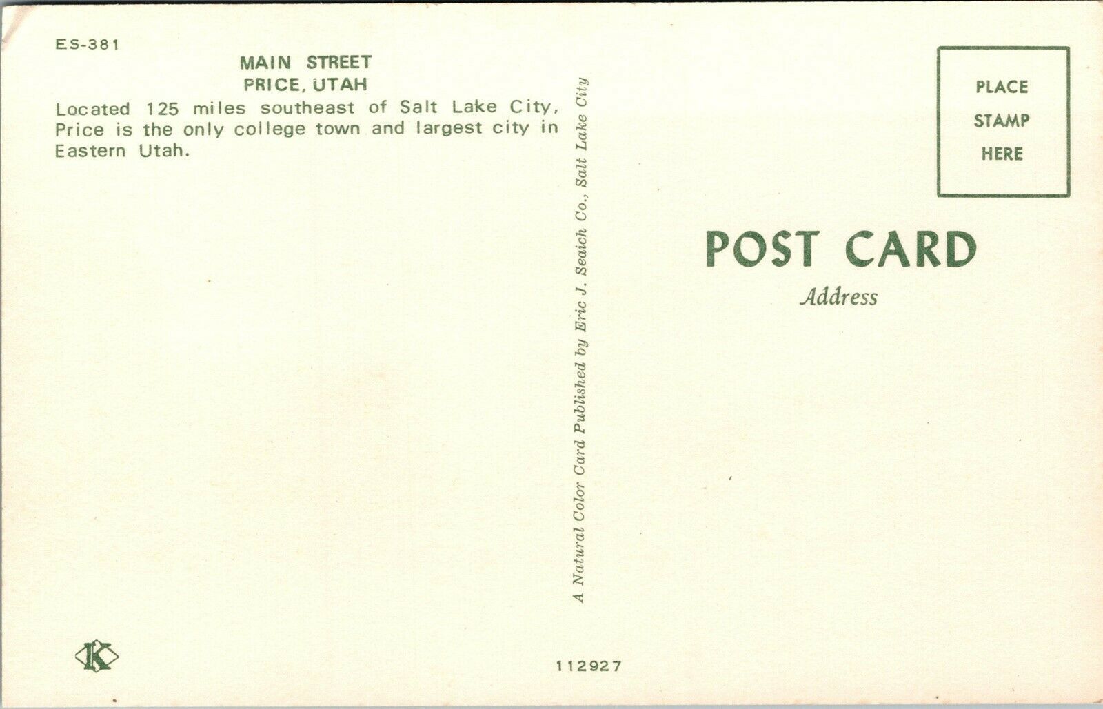 Vtg Price UT Main Street View Texaco Walker Bank Century Cafe 1960s ...