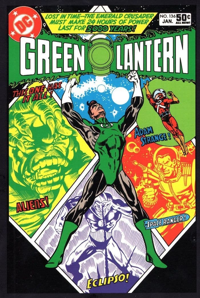 The Green Lantern Space Ranger Eclipse No 134 Comic Book Postcard ...
