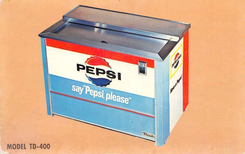 True MFG Co Crown Line Pepsi Soda Cooler Vintage Non PC Back AA69371 ...