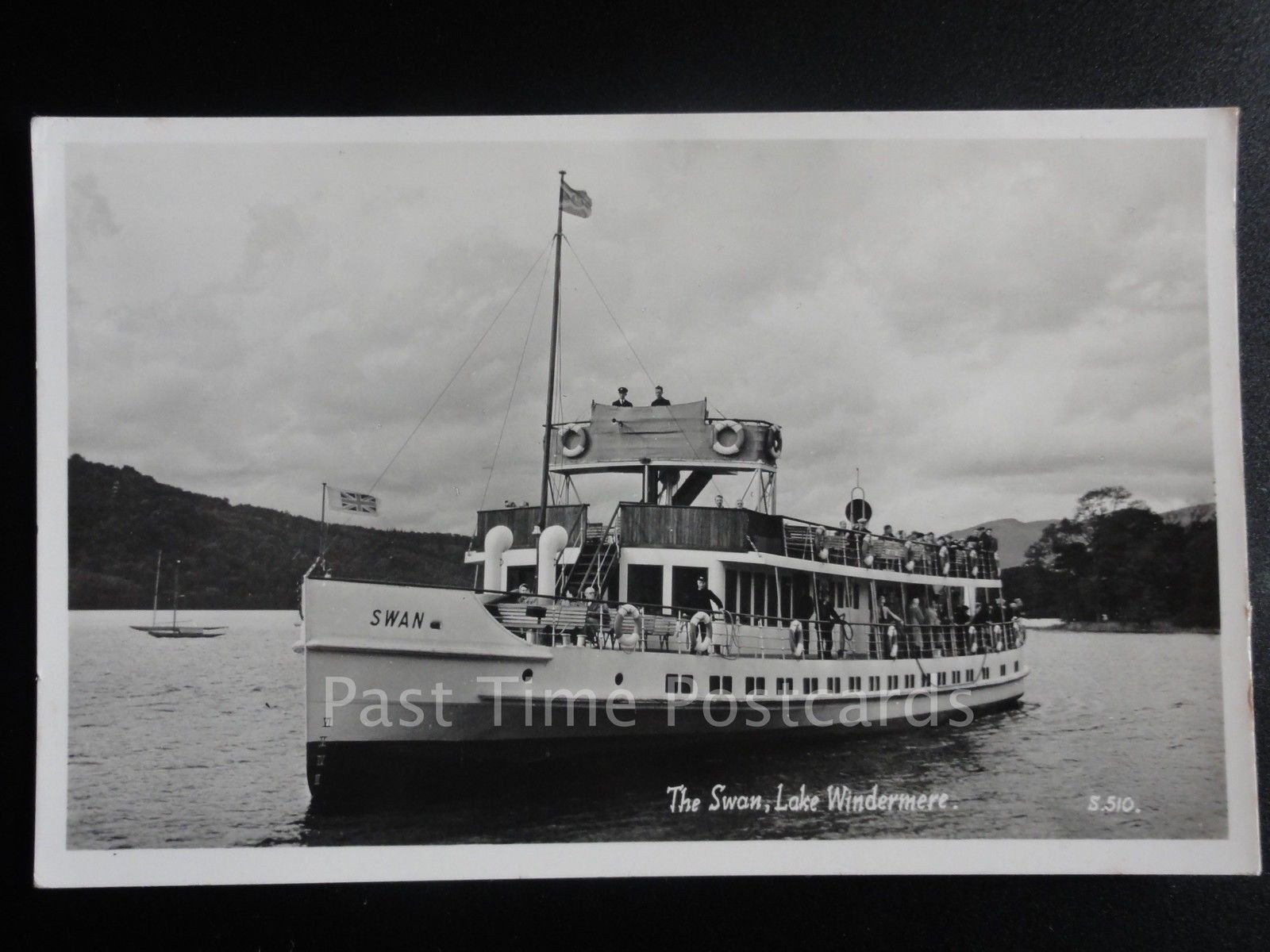 Cumbria: Lake Windermere Ferry Boat THE SWAN RP Old Postcard - Lake ...