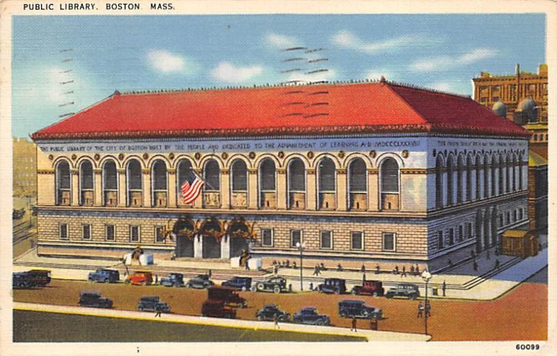 Public Library Italian Renaissance style architecture Boston ...