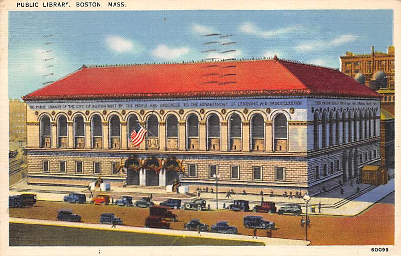 Public Library Italian Renaissance style architecture Boston ...