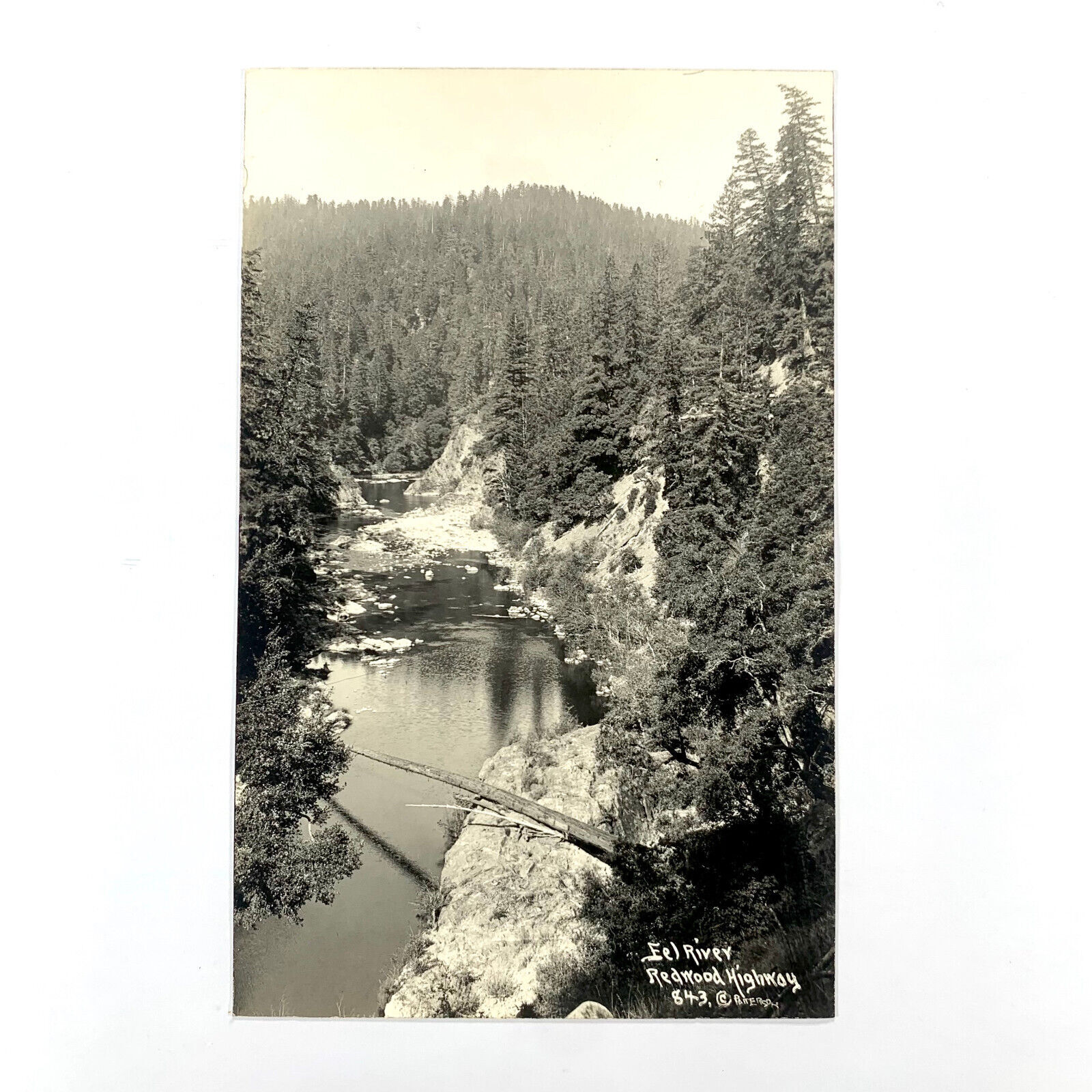 Postcard RPPC California Redwood Highway Eel River 1930s Frank ...