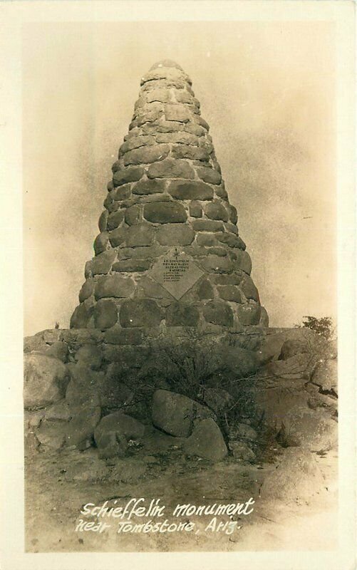 Schieffelin Monument Tombstone Arizona 1920s RPPC Photo Postcard 20 ...