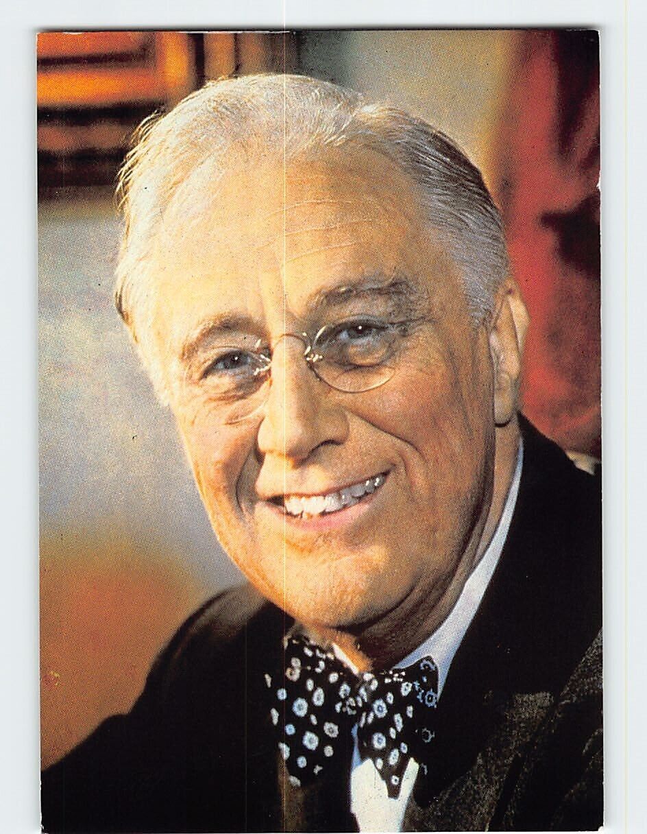 Postcard Portrait of Frank Delano Roosevelt Photographed by B. Movin ...