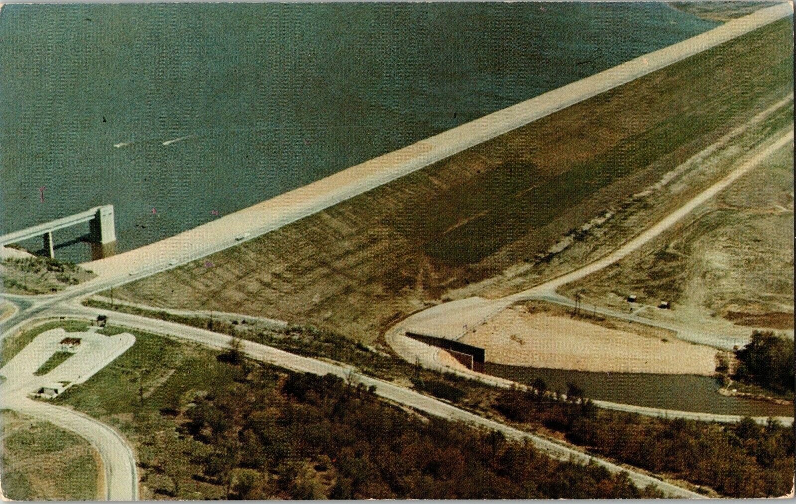 Aerial View Pomona Dam Control Tower Bridge Spillway Lookout Lyndon ...