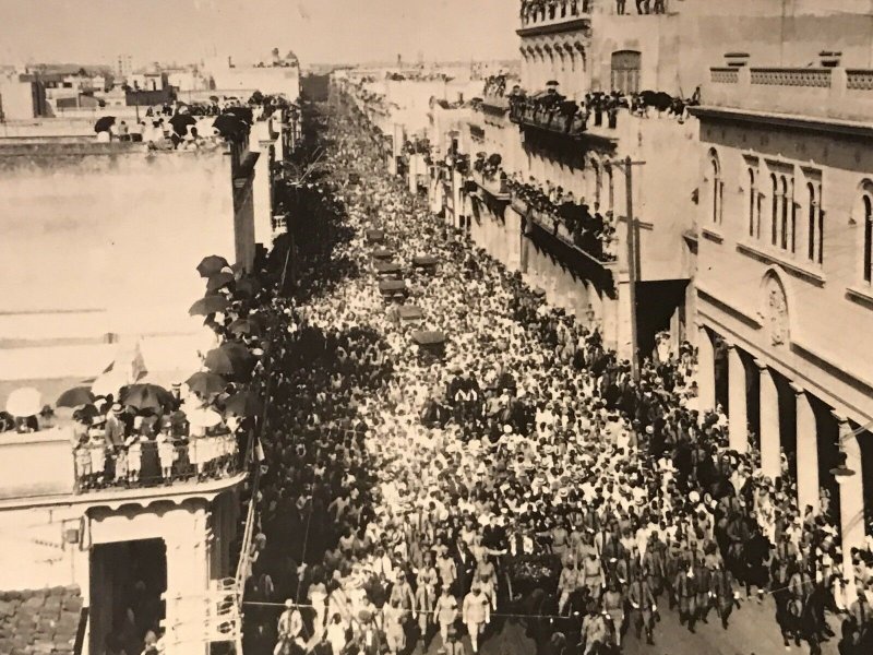 1920s CUBA PRESIDENT JOSE MIGUEL GOMEZ Funeral Procession RPPC Postcard ...