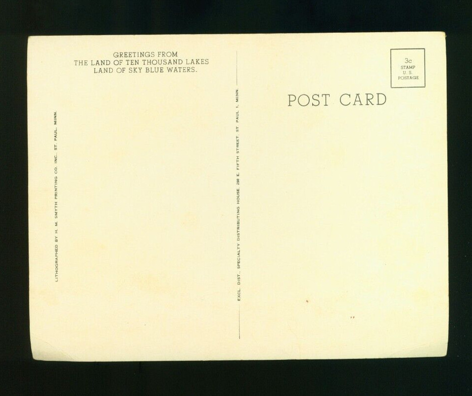Oversize Postcard 1849-1949 Centennial Minnesota Land Of Ten Thousand ...