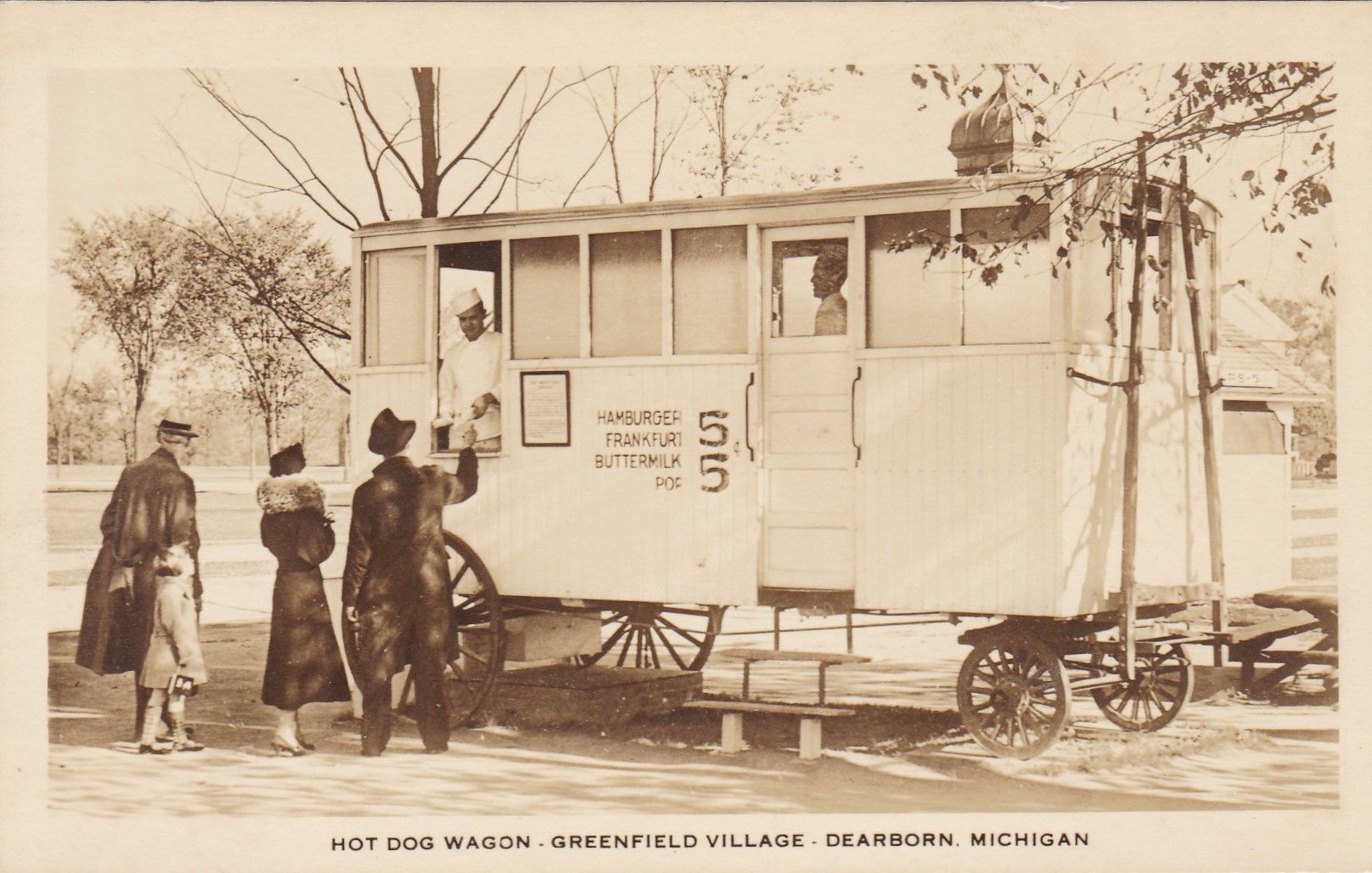 Michigan Dearborn Greenfield Village Hot Dog Wagon 5 Cent Hot Dogs Real ...