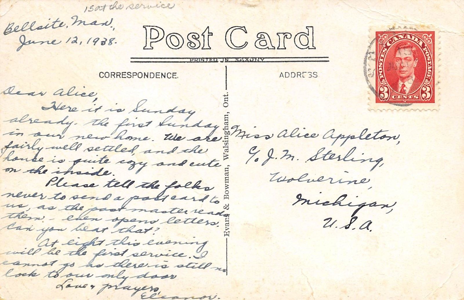 Callander Ontario Canada 1938 Postcard Visitors at Dionne Quintuplets ...