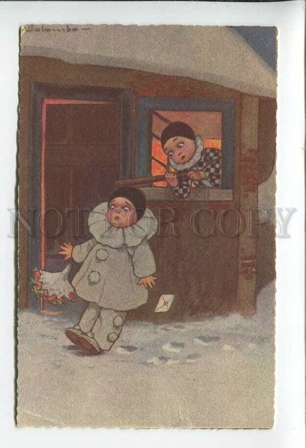 3177281 PIERROT Love Letter by COLOMBO Vintage ART DECO Italian ...