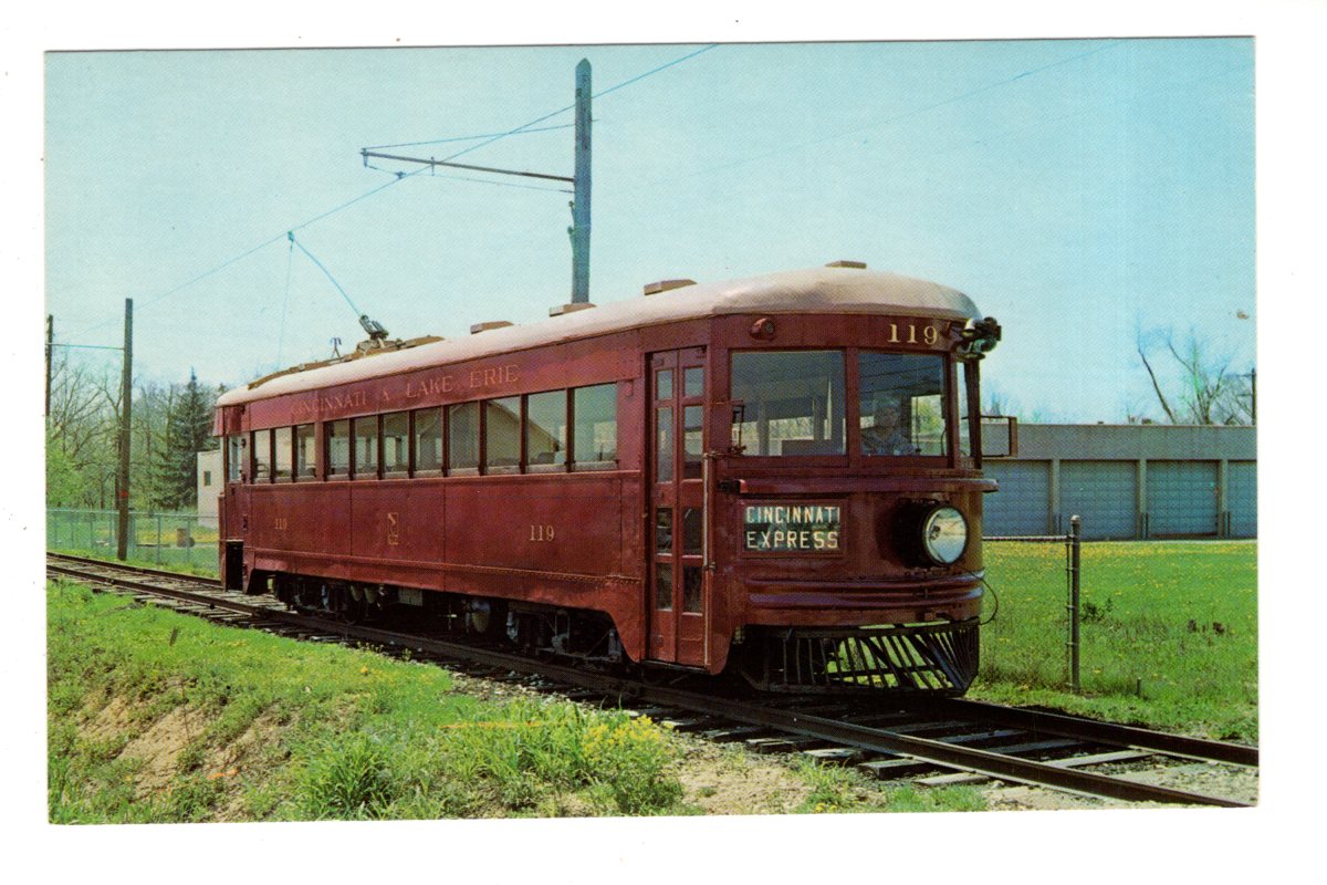 Cincinnati Express Trolley Train, Ohio Railway Museum, Worthington ...