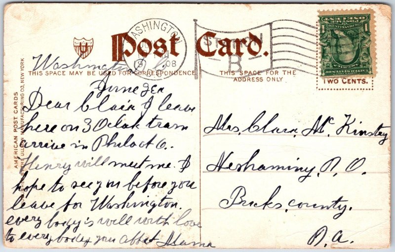 Vintage Postcard the United States Capitol Building at Washington D.C ...