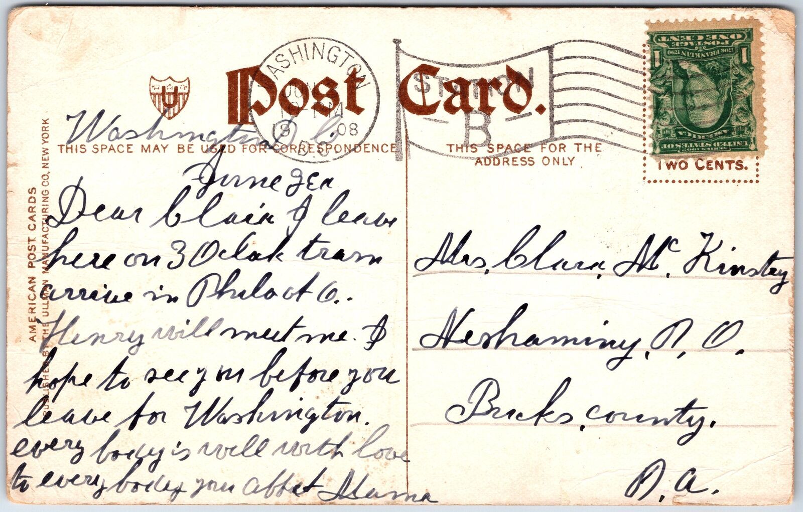 Vintage Postcard the United States Capitol Building at Washington D.C ...