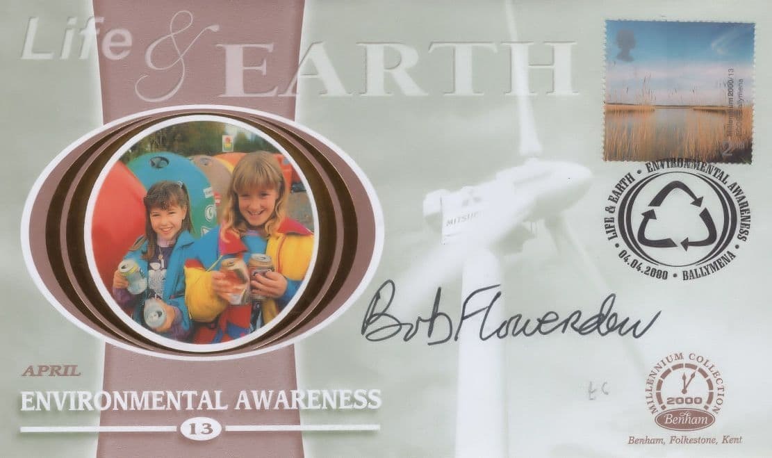 Bob Flowerdew BBC TV Gardener Life & Earth Benham Hand Signed FDC ...