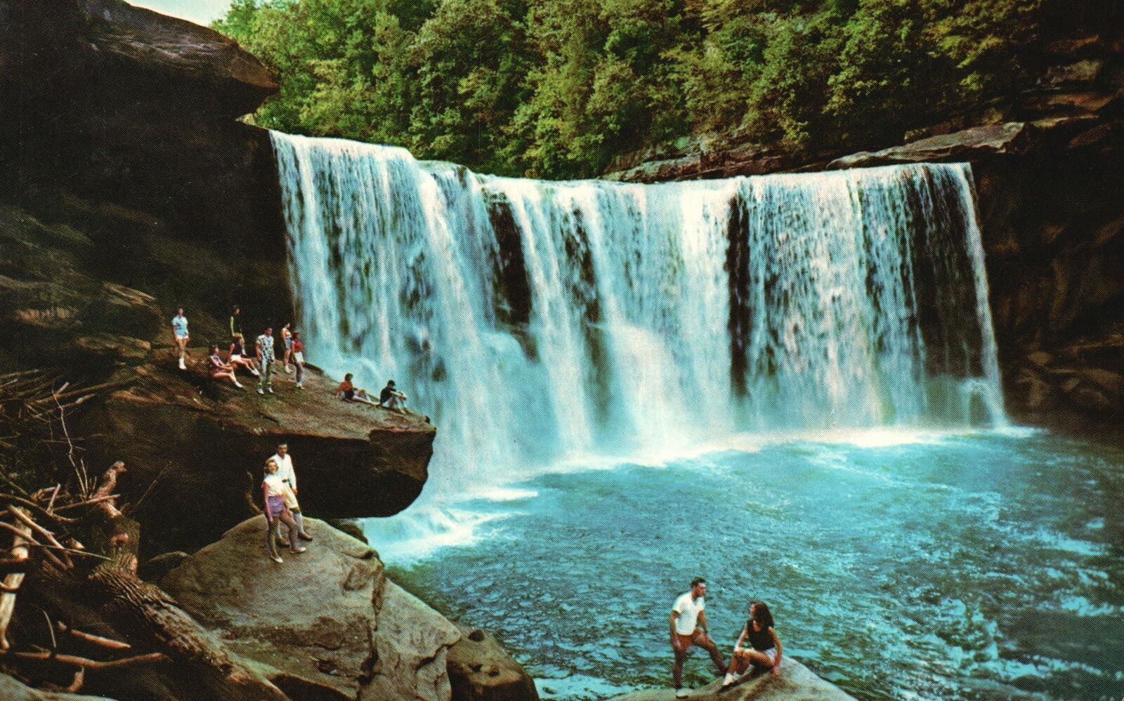 Vintage Postcard Cumberland Falls Scenic State Vacation Park Corbin ...