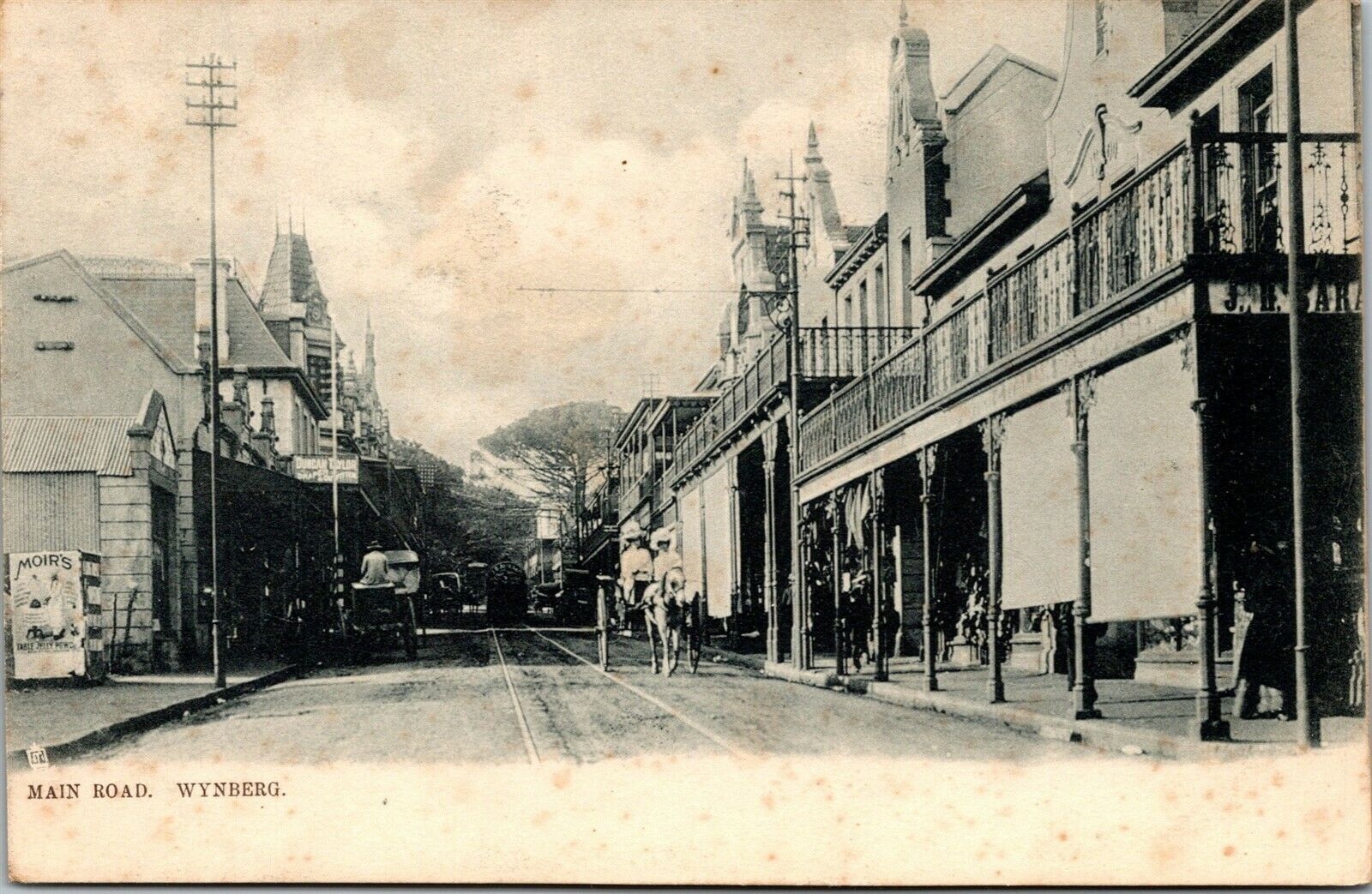 Vtg Wynberg Cape Town South Africa Main Road Street View pre-1908 Tuck ...
