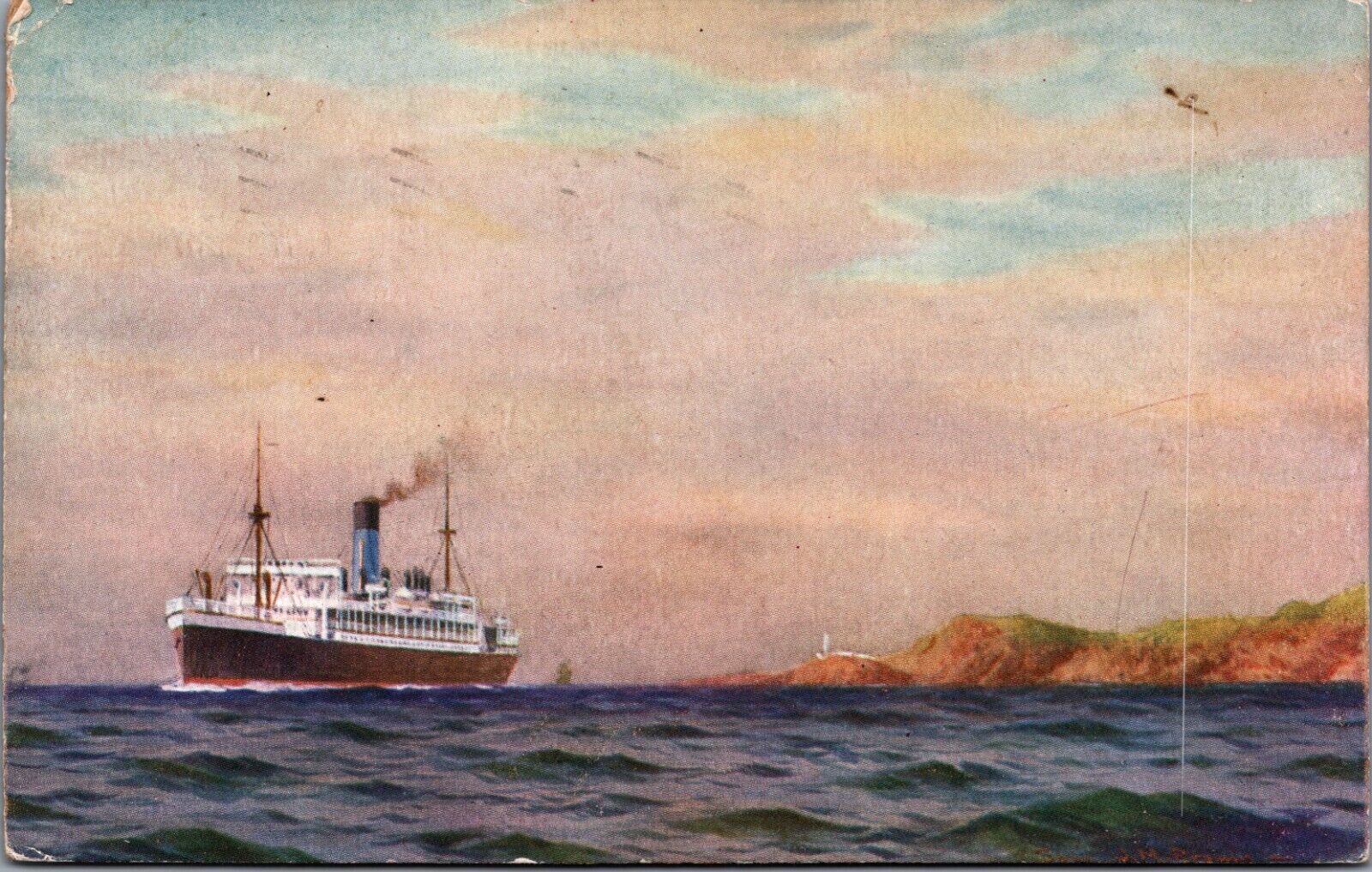 The Blue Funnel Line Alfred Holt & Co Steamship Vintage Postcard B227 ...