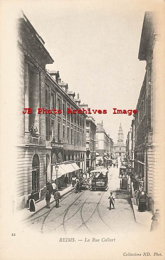 France, Reims, La Rue Colbert, ND No 22 | United States - North Dakota ...