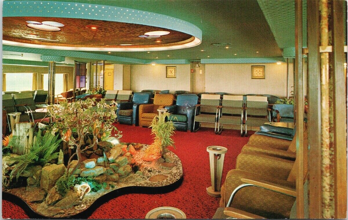 MV 'Princess of Vancouver' CPR Ship Observation Room Unused Postcard ...