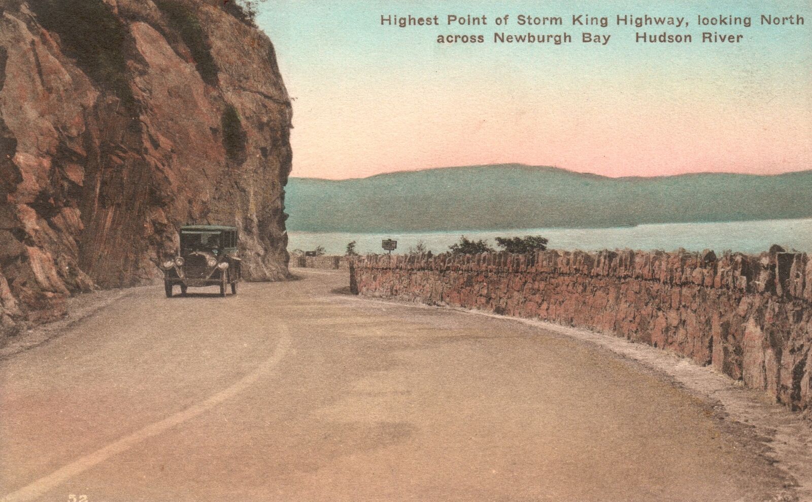 Vintage Postcard Highest Point Of Storm King Highway Across Newburgh ...
