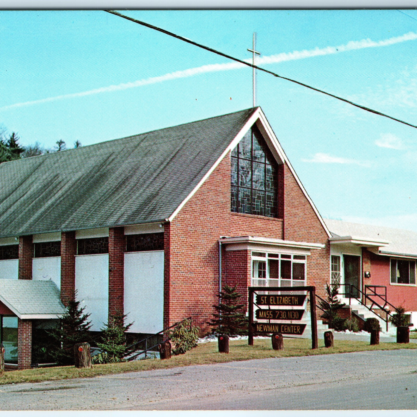 c1970s Boone, NC St Elizabeth Catholic Church Newman Student Center ...