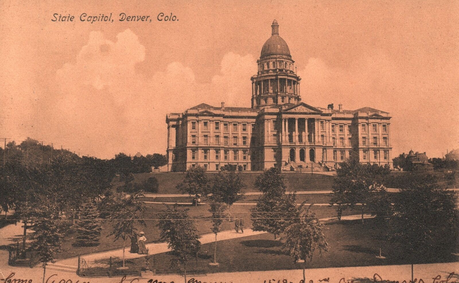 Vintage Postcard 1910's State Capitol Building Historic Landmark Denver ...