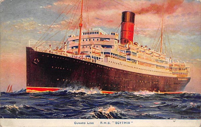 RMS Scythia Cunard Line Ship Unused | Topics - Other, Postcard ...