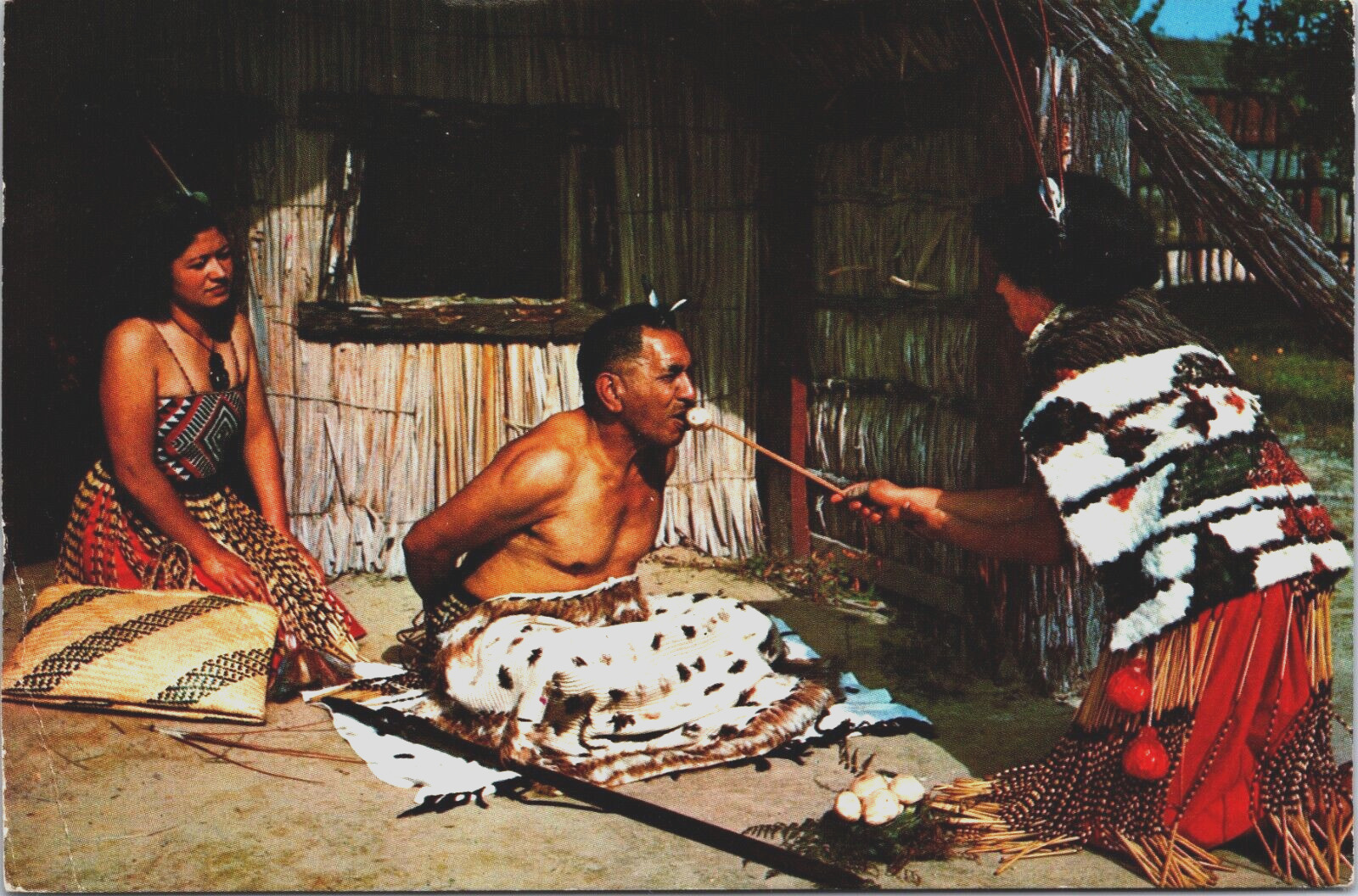 New Zealand Feeding The Tohunga Maori Postcard BS.27 | Australia ...