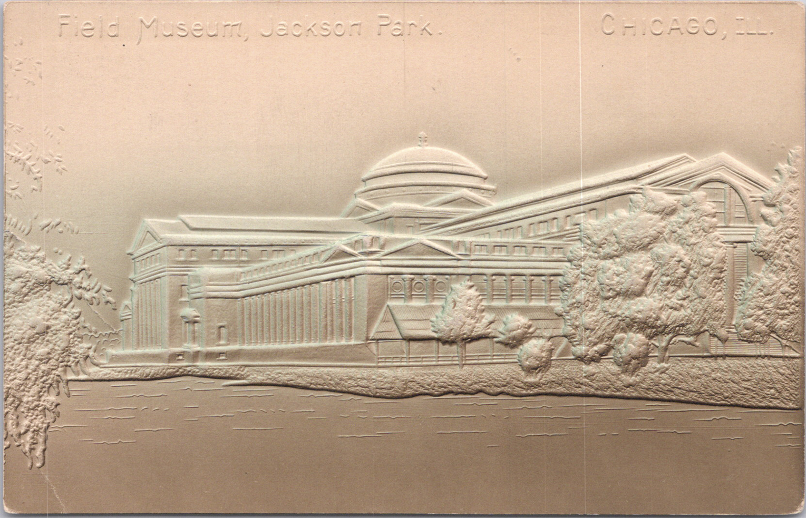 Chicago, Ill.-Embossed, Field Museum in Jackson Park - | United States ...
