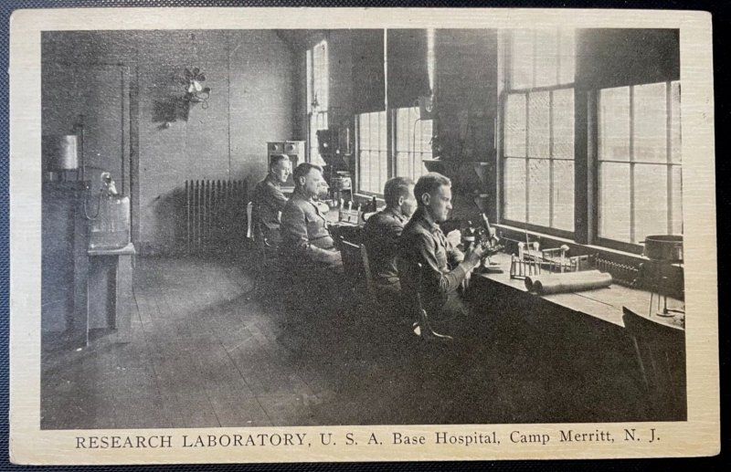 Vintage Postcard 1917-1920 Base Hospital Research Laboratory Camp ...