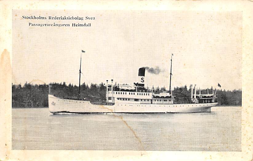 S.S. Heimdall, Stockholms Rederi A.B. Svea View image | Topics - Other ...