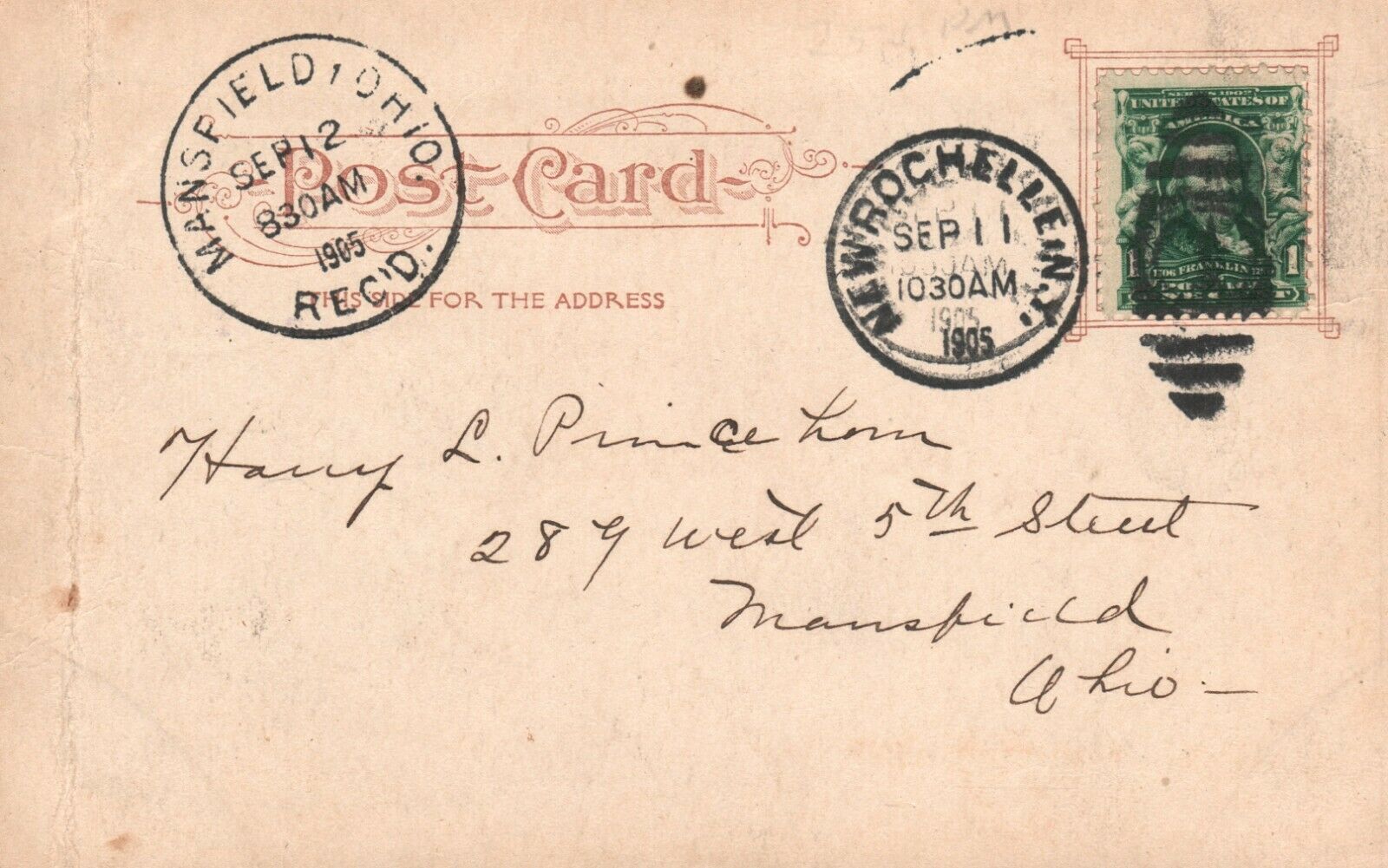 Vintage Postcard 1905 Simple Office Life Man & Woman Hugging on Desk ...