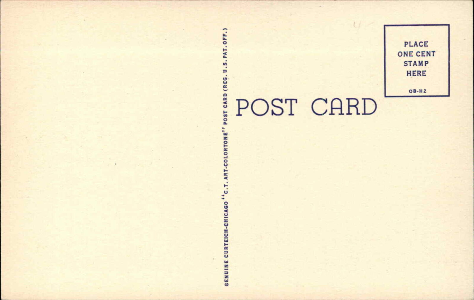 NORTHERN PENINSULA of MICHIGAN Map Old Linen Postcard | United States ...