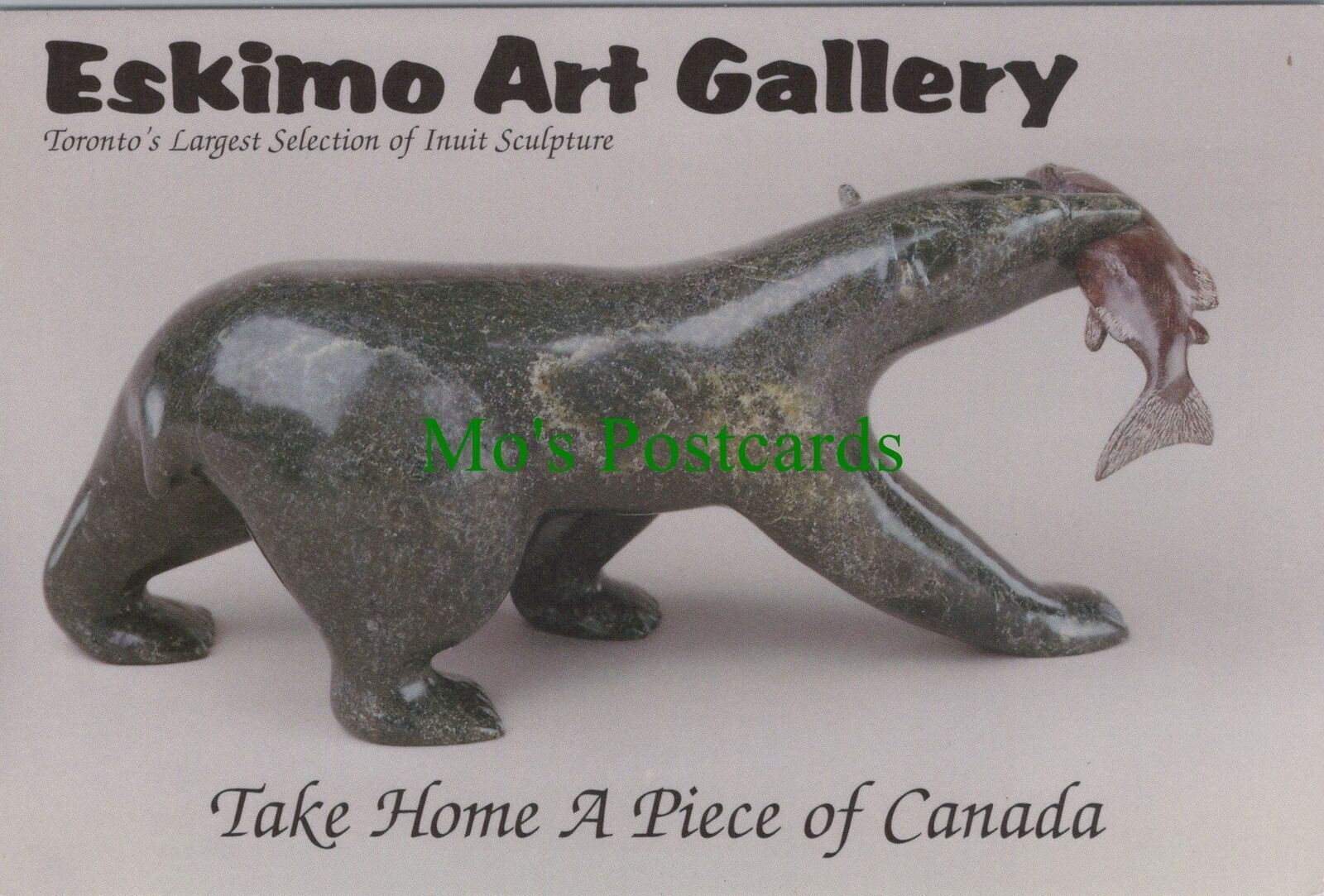 Art Advertising Card - Eskimo Art Gallery, Toronto, Canada-Sculpture ...