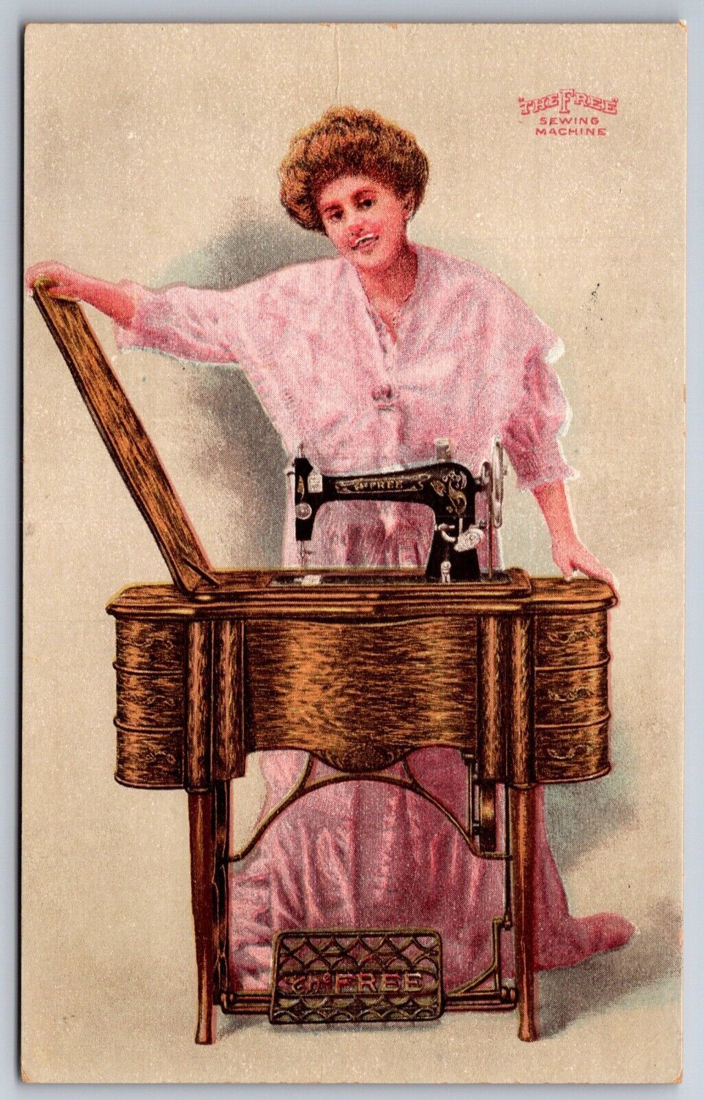 Rockford~The Free Treadle Sewing Machine~Insured~Victorian Homemaker in ...