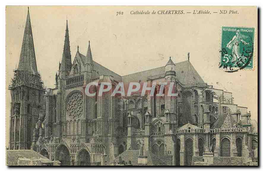 CARTE Postale Old Chateau de Chartres the Apse | Europe - France ...
