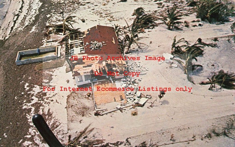 FL, Craig Key, Florida, Damaged House, Hurricane Donna, Flagler ...