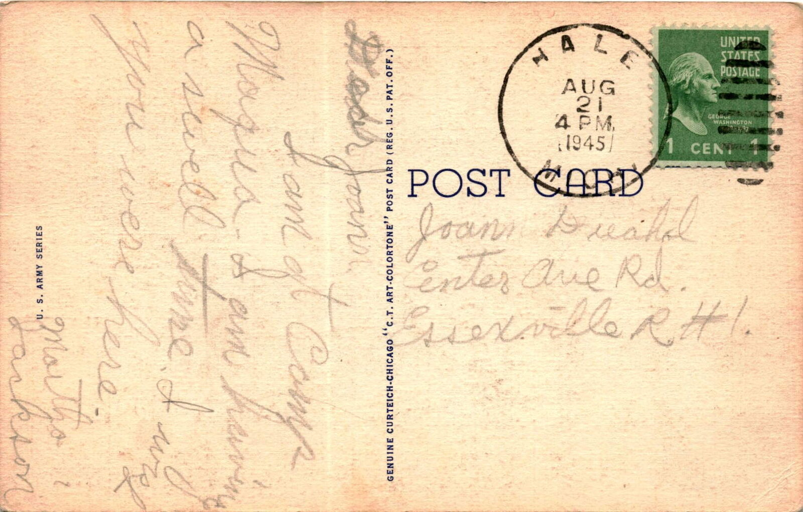 U. S. ARMY SIGNAL CORPS, U. S. Armored Regiment, CURT Postcard | United ...