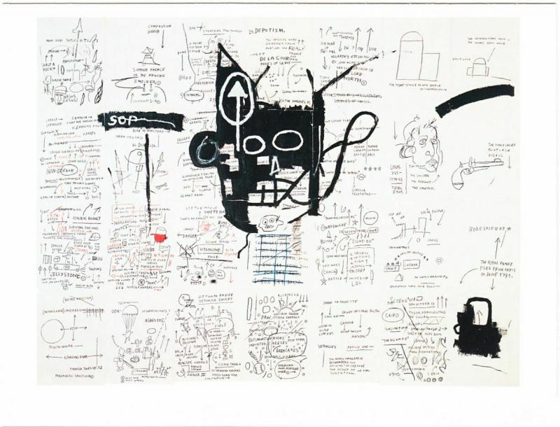 Untitled 1982-1983 Painting by Jean-Michel Basquiat Art Postcard ...