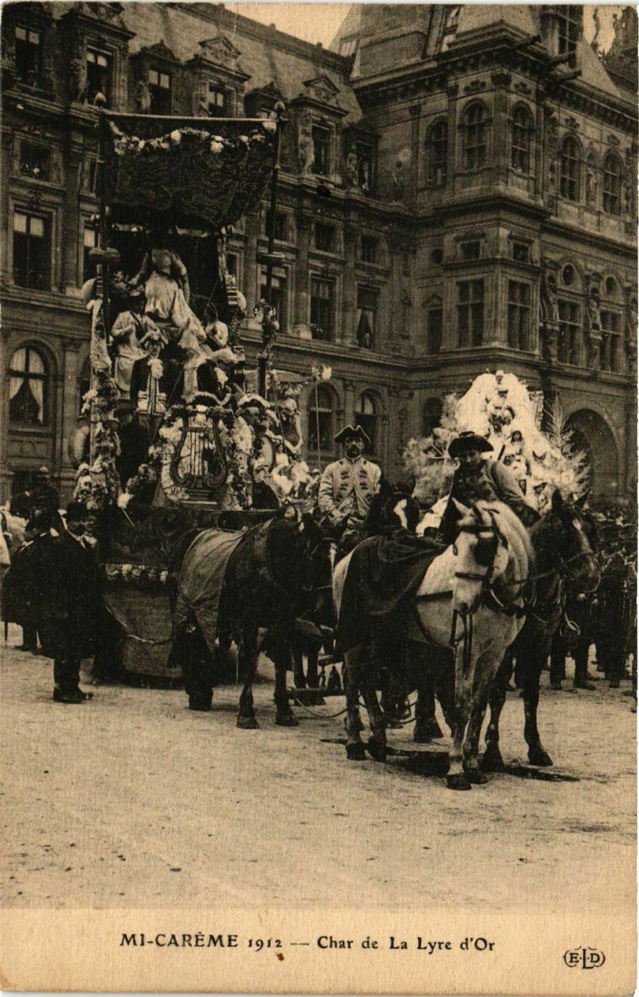 CPA PARIS MI-CAREME 1912 Char de la Lyre d'Or (576386) | Europe ...