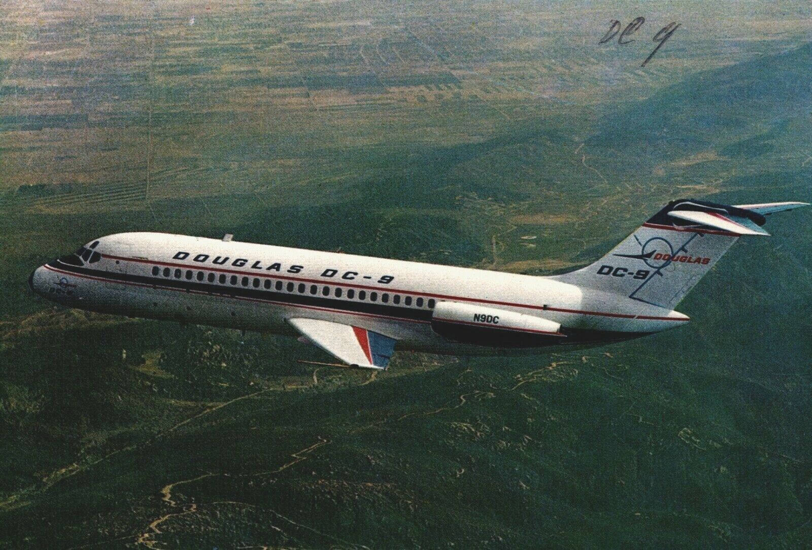 Douglas DC-9 Airplane Vintage Postcard BP5 | United States - Washington ...