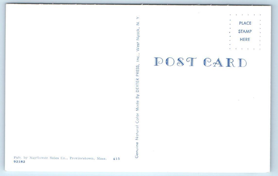 CAPE COD, MA Massachusetts ~ PICTORIAL MAP of CAPE c1950s Dexter Press ...