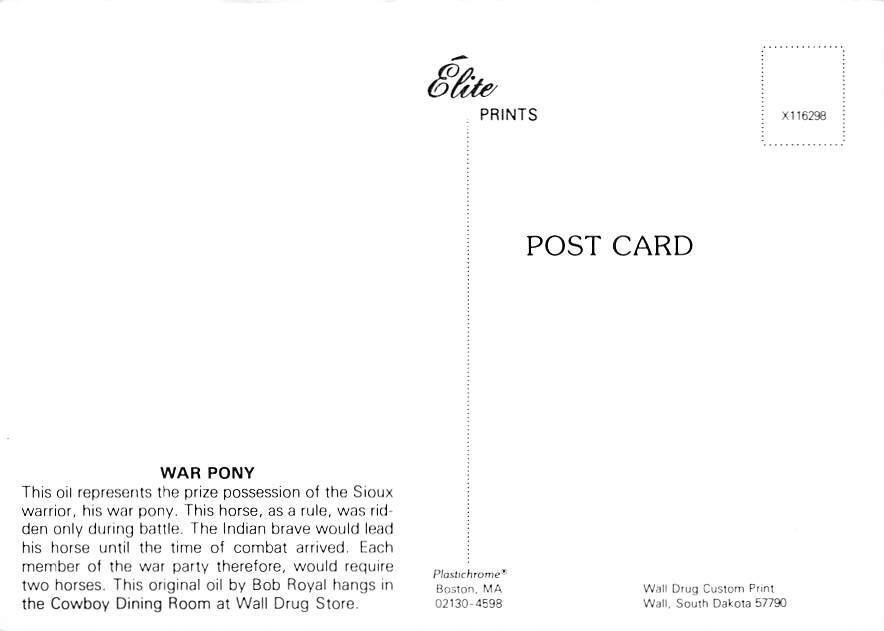 War Pony by Bob Royal Cowboy Dining Room at Wall Drug Store, Wall, SD ...