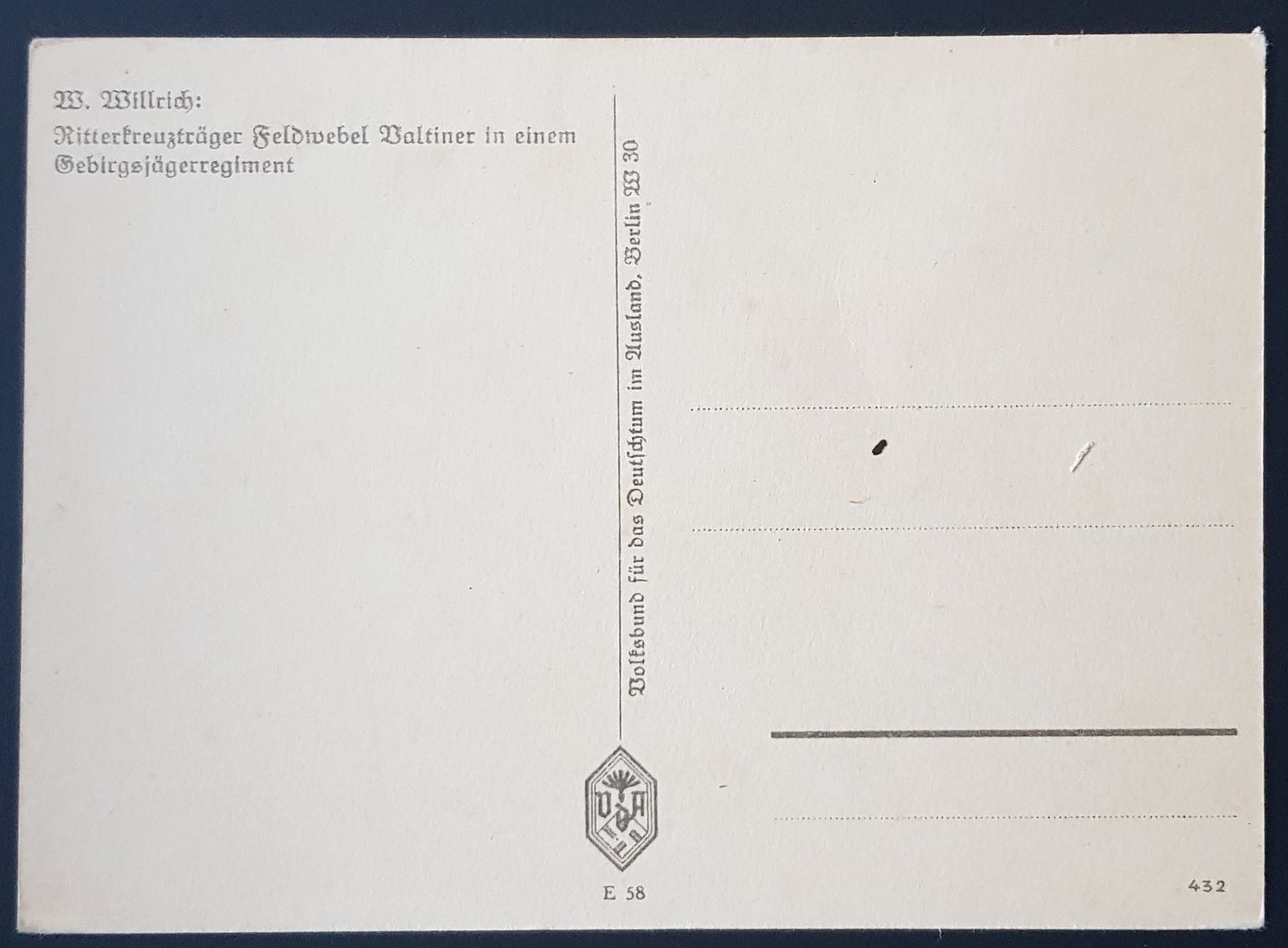 Germany Third 3rd Reich Original Postcard Willrich Wwii Wehrmacht ...