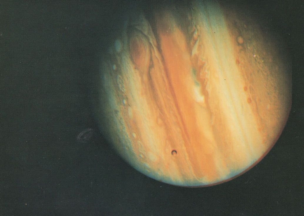 Planet Jupiter from Voyager 1 Spacecraft in 1979 Postcard | Topics ...
