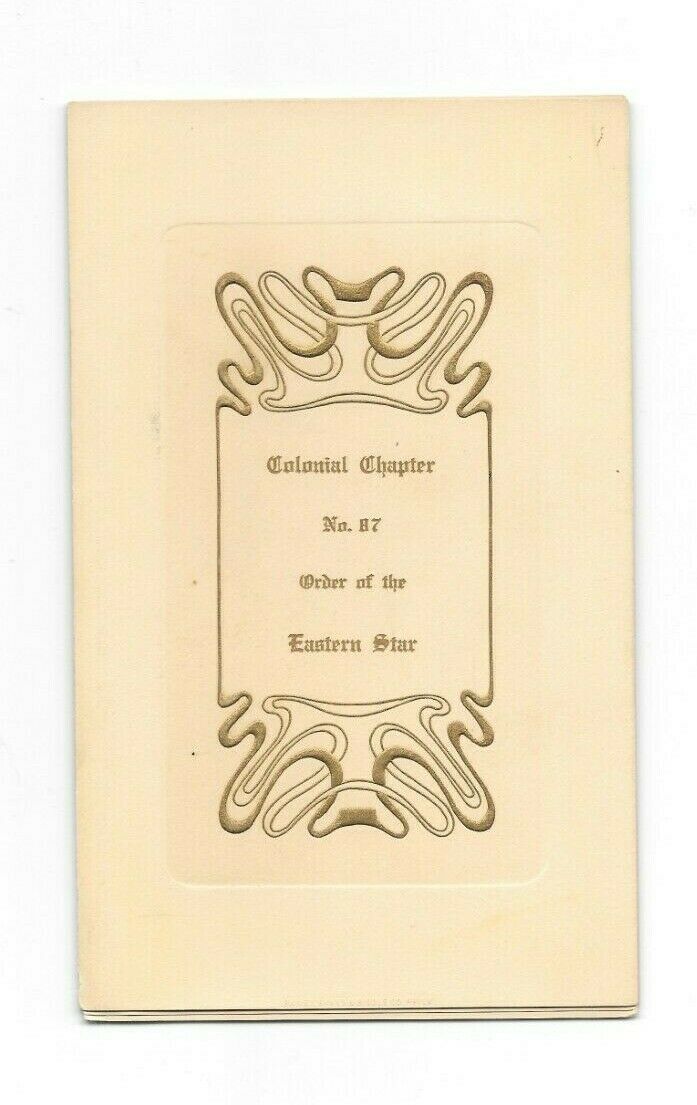 Event Dinner Menu ORDER OF THE EASTERN STAR 1911 Colonial Chapter ...