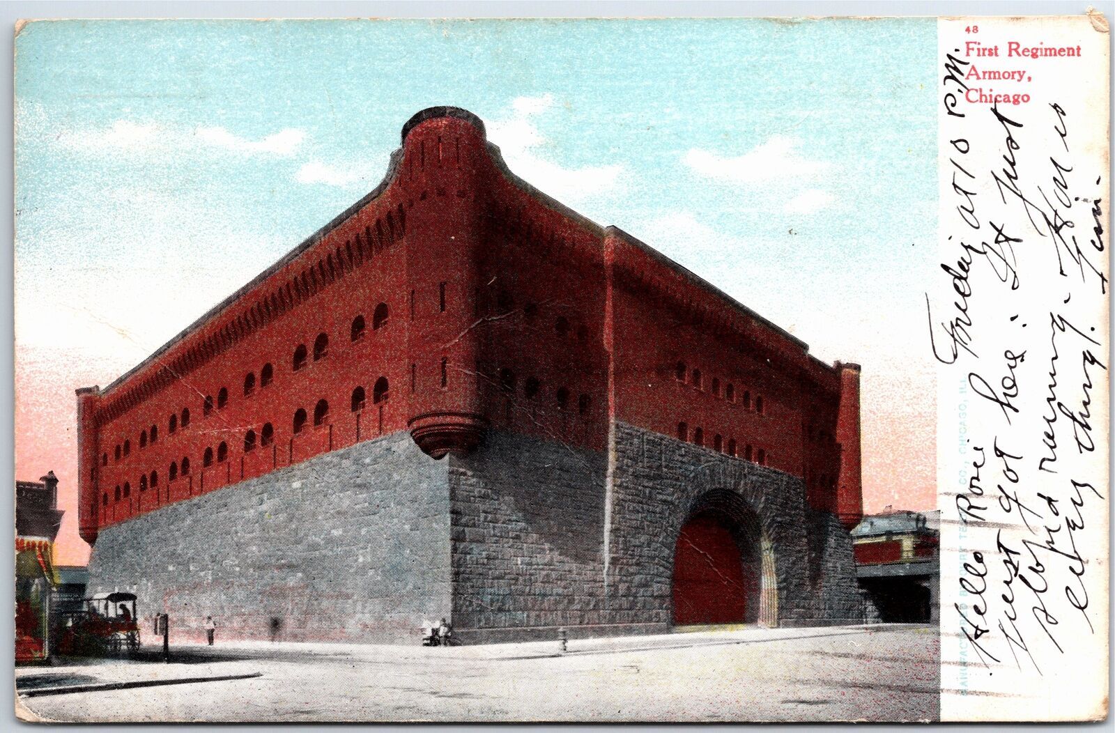 Vintage Postcard the First Regiment Armory at Chicago Illinois Posted ...
