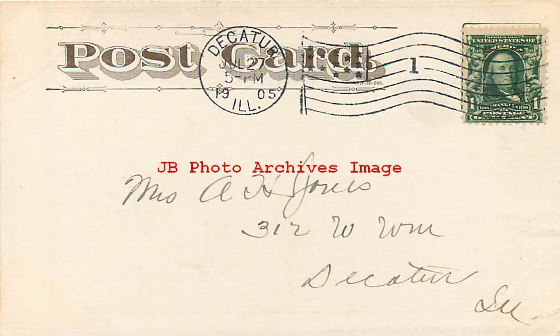 IL, Decatur, Illinois, Wabash Hospital, Exterior View, 1905 PM | United ...